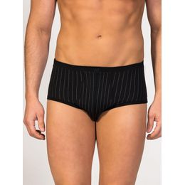 Zd Zero Defects Slip 'Senior Prinstriped Fly Front Brief' Herren Gr&ouml;&szlig;e XXL schwarz