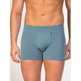 Zd Zero Defects Boxershorts 'Heracles Soya Fly Front Boxer' Herren Gr&ouml;&szlig;e S blue denim