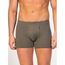 Zd Zero Defects Boxershorts 'Heracles Soya Fly Front Boxer' Herren Gr&ouml;&szlig;e M dunkelgr&uuml;n