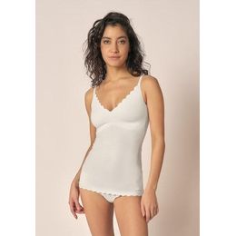 Skiny Damen Unterhemd "Micro Essentials", Gr. 36, wei&szlig;, Obermaterial: 72% Polyamid, 28% Elasthan, unifarben, Unterhemden, elastisch, herausnehmbare
