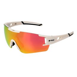 YEAZ Damen Sportbrille "Sport-Sonnenbrille Creme White/Pink SUNBLOW", pink, Sonnenbrillen