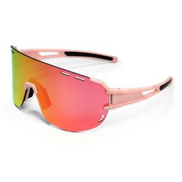YEAZ Damen Sportbrille "Sport-Sonnenbrille weiß/blau SUNGLOW", pink, Sonnenbrillen