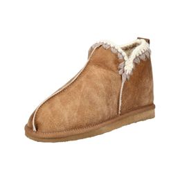 Shepherd Damen Hausschuh "Shepherd Hausschuhe Veloursleder", Gr. 42cognac, Veloursleder, Schuhe