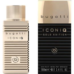 Bugatti Herren Eau de Toilette "Bugatti Iconiq Gold EdT 100ml", 100ml, transparent, Parfüms, mit unvergleichlicher Anziehungskraft