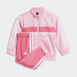 Mädchen Trainingsanzug "I 3S TIB TS", rosa, Gr. 86, adidas Sportswear, Obermaterial: 100% Polyester, Sportanzüge