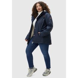 Ragwear Damen Regenjacke "Marge", blau, Gr. XXXL, Obermaterial: 100% Polyester, Futter: 100% Polyester, Wattierung: 100% Polyester, Jacken, warm