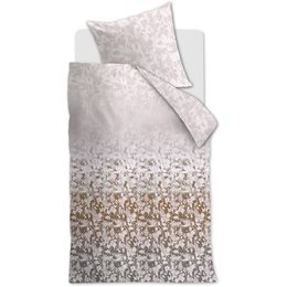 Bettw&auml;sche Beddinghouse "Carola", beige (sand), B/L: 155cm x 220cm, 1 Stk., 1 Stk., Renforc&eacute;, B/L: 80cm x 80cm, 2 Stk., Renforc&eacute;, Obermaterial: 70% Baumwolle, 30% Elasthan, Bettw&auml;sche, Bettw&auml;sche