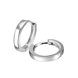 Paar Creolen Firetti "Schmuck Geschenk Silber 925 Ohrschmuck gl&auml;nzend", silber (silberfarben), Ohrringe, Damen, 15,5mm, Silber 925 (Sterlingsilber)