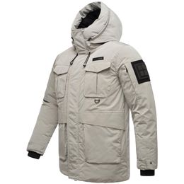 STONE HARBOUR Herren Winterjacke "Edriik XX", silber, Gr. XXXL, Oberstoff: 56% Polyester, 44% Nylon; Futter: 100% Polyester; Wattierung: 100%