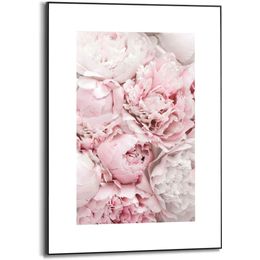 Bild Reinders "Gerahmtes Bild Pfingstrosen Blumen - Romantisch", rosa (farbe bild(er): rosa), B:50cm H:70cm, MDF, Bilder, Bild
