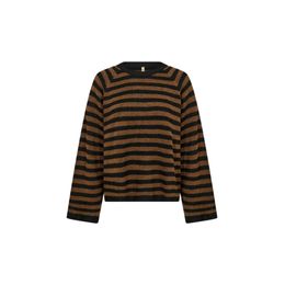 soyaconcept Damen Strickpullover "Soya Concept Sweater SC-ORLEAN"9999c schwarz combi, Gr. XL, Obermaterial: 74% Polyacryl, 24% Polyester, 2%
