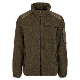 Brandit Herren Allwetterjacke "Brandit Brandit Men Ramble Teddyfleece Jacket"olive, Gr. XS, unifarben, 100% Polyester, Jacken