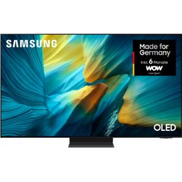 Samsung OLED-Fernseher "GQ77S95FAT OLED-Fernseher", Energieeffizienz: F (A-G), schwarz, 77 ″, Fernseher, HDR Pro & Glare Free, Dolby Atmos & AI Sound, Gaming Hub, bis zu 165Hz