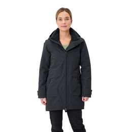 Parka Vaude "WOMEN'S SKOMER WINTER PARKA III", Damen, Gr. 44, schwarz (phantom blac), Obermaterial: 100% Polyester. Futter: 100% Polyester. Wattierung: 100% Polyester, Jacken, Wasserdicht