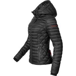 Marikoo Damen Steppjacke "Samtpfote", schwarz, Gr. S, Oberstoff: 100% Nylon; Futter: 100% Polyester; Wattierung: 100% Polyester, Jacken, ultraleichte