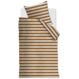 Bettw&auml;sche vtwonen "vtwonen Bold Stripe", braun (licht braun), B/L: 155cm x 220cm, 1 Stk., 1 Stk., Renforc&eacute;, B/L: 80cm x 80cm, 2 Stk., Renforc&eacute;, Obermaterial: 100% Baumwolle, Bettw&auml;sche, Bettw&auml;sche