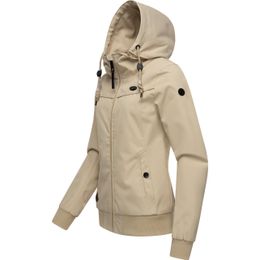 Ragwear Damen Outdoorjacke "Jotty", beige, Gr. 6XL, Au&szlig;enmaterial: 100% Polyester; Innenfutter: 100% Polyester, Jacken, wasserdichte &Uuml;bergangsjacke
