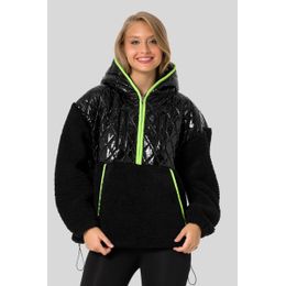 Cipo & Baxx Sweater CIPO & BAXX "HOODIE SWEATSHIRT", Damen, Gr. L, schwarz, 50% Baumwolle, 50% Polyester, unifarben, Basic, regular fit normal, Sweatshirts Sweater, sportlich-l&auml;ssiges Kleidungsst&uuml;ck