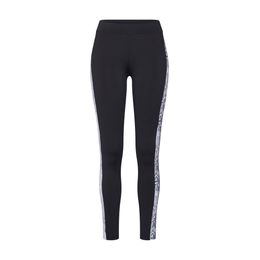 Urban Classics Leggings Damen Gr&ouml;&szlig;e S grau / schwarz / wei&szlig;