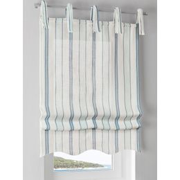Raffrollo HEINE HOME Gr. 2, bunt (sanftes weiß, blau), B:60cm H:140cm, Raffrollos
