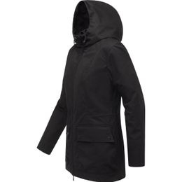 Ragwear Damen Outdoorjacke "Monadetta A", schwarz, Gr. 5XL, Obermaterial: 65% Polyester, 35% Baumwolle; Innenfutter: 100% Polyester, Jacken, Leichte