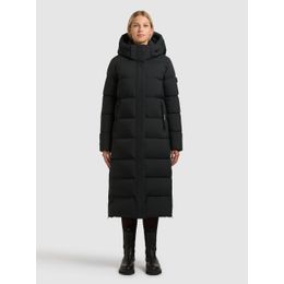 Steppmantel Khujo "DOTE2", Damen, Gr. S, obrage grau, 100% Polyester, unifarben, eingesetzt elastischer Bund mit Windstopper, Mäntel