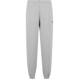 Jogginghose Karl Kani "Karl Kani Small Signature Essential Baggy Sweatpants", Herren, Gr. L, US-Größen, ash grau, 65% Baumwolle, 35% Polyester, normal, Hosen Jogginghose