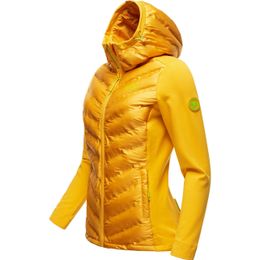 Navahoo Damen Outdoorjacke "Nimm Mich Mit", gelb, Gr. M, Obermaterial: 100% Polyester; Obermaterial &Auml;rmel: 68% Viskose, 27% Polyamid, 5% Elasthan;