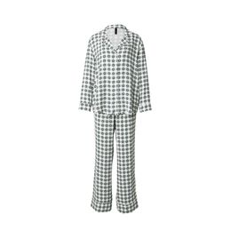 Hunkem&ouml;ller Hunkem&ouml;ller Pyjama Damen Gr&ouml;&szlig;e XL dunkelgr&uuml;n / wei&szlig; Winterkleid