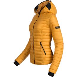 Navahoo Damen Steppjacke "Kimuk", gelb, Gr. S, Obermaterial: 100% Nylon; Futter: 100% Polyester; Wattierung: 100% Polyester; &Auml;rmelfutter: 100%