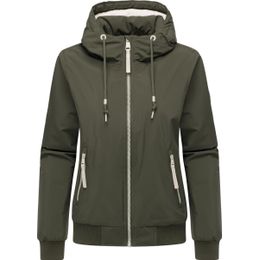 Ragwear Damen Bomberjacke "Oggie Warm YOUMODO", gr&uuml;n, Gr. XS, Obermaterial: 100% Polyester. Innenfutter: 100% Polyester. Wattierung: 100% Polyester,