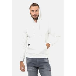 Cipo & Baxx Sweatshirt CIPO & BAXX "Sweatshirts", Herren, Gr. L, beige (ecru), 70% Baumwolle;30% Polyester, unifarben, Basic, regular fit normal, Rippbündchen, Sweatshirts Sweatshirt, mit Kapuze, CL557