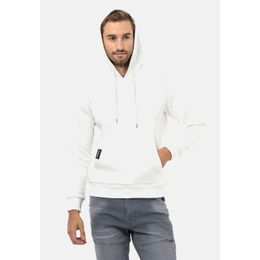 Cipo & Baxx Sweatshirt CIPO & BAXX "Sweatshirts", Herren, Gr. S, beige (ecru), 70% Baumwolle, 30% Polyester, unifarben, Basic, regular fit normal, Rippb&uuml;ndchen, Sweatshirts Sweatshirt, mit Kapuze, CL557