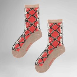 Hudson M&auml;dchen Socken "Socke Snake", Gr. 39, rot, Obermaterial: 87% Baumwolle CO. 10% Polyamid PA. 3% Elasthan EL., Socken