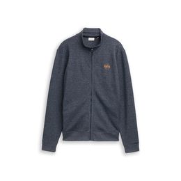 Tom Tailor Sweatjacke Herren Gr&ouml;&szlig;e L blaumeliert / orange