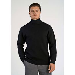 LINDBERGH Herren Rollkragenpullover "LINDBERGH Rollkragenpull"schwarz, Gr. XL, Obermaterial: 52% Viskose, 26% Polyester, 22% Polyamid, Pullover
