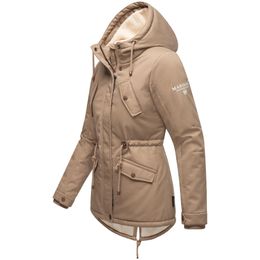 Marikoo Damen Winterjacke "Manolya", grau, Gr. XXL, Oberstoff: 100% Baumwolle; Futter: 100% Polyester; Wattierung: 100% Polyester; &Auml;rmelfutter: 100%