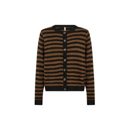 soyaconcept Damen Cardigan "Soya Concept Cardigan SC-ORLEAN"9999c schwarz combi, Gr. L, Obermaterial: 74% Polyacryl, 24% Polyester, 2% Elasthan,