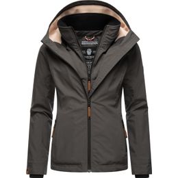 Marikoo Damen Outdoorjacke "Erdbeere", grau, Gr. L, Oberstoff: 100% Polyester; Futter: 100% Polyester; Wattierung: 100% Polyester; &Auml;rmelfutter: 100%