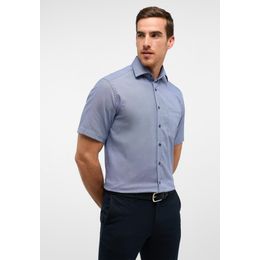 Eterna Herren Kurzarmhemd "MODERN FIT", blau, Gr. 41, 100% Baumwolle, Hemden, NON IRON (b&uuml;gelfrei)