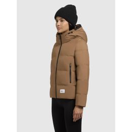 Khujo Damen Winterjacke "Liev-YM", braun, Gr. M, Obermaterial: 100% Nylon; Futter: 100% Nylon; Wattierung: 100% Polyester, Jacken, Warme gesteppte