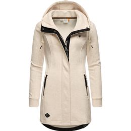 Ragwear Damen Langjacke "Letty Intl.", beige, Gr. XXL, Sweatware, Obermaterial: 54% Polyester, 41% Baumwolle, 5% Viskose; Futter: 54% Polyester, 41%