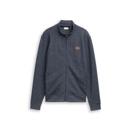 Tom Tailor Sweatjacke Herren Gr&ouml;&szlig;e L blaumeliert / orange