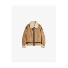 Bershka Between-Season Jacket female Beige size XS