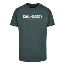 Merchcode Shirt 'Fathers Day - Call Of Daddy' Herren Gr&ouml;&szlig;e S gr&uuml;n / orange / wei&szlig;