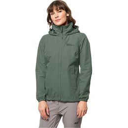 Jack Wolfskin Regenjacke "Stormy Point" in Khaki - 32% | Gr&ouml;&szlig;e M | Damen-outdoorjacken