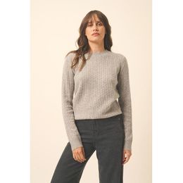 Just Cashmere Kaschmir-Pullover "Jade" in Grau - 54% | Gr&ouml;&szlig;e L | Damen-pullover-cardigans