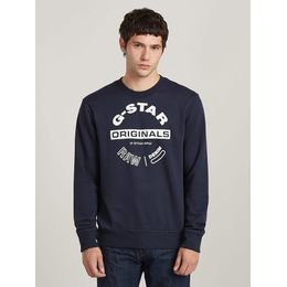 G-Star Raw G-Star Sweatshirt in Dunkelblau - 73% | Gr&ouml;&szlig;e M | Herren-plussize