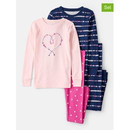 Carter's carter's 2er-Set: Pyjamas in Rosa/ Pink/ Dunkelblau - 18% | Größe 116 | Kinder-waesche