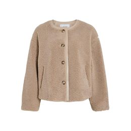 Vila Teddyfelljacke "Vilyly" in Beige - 60% | Gr&ouml;&szlig;e 42 | Damenjacken